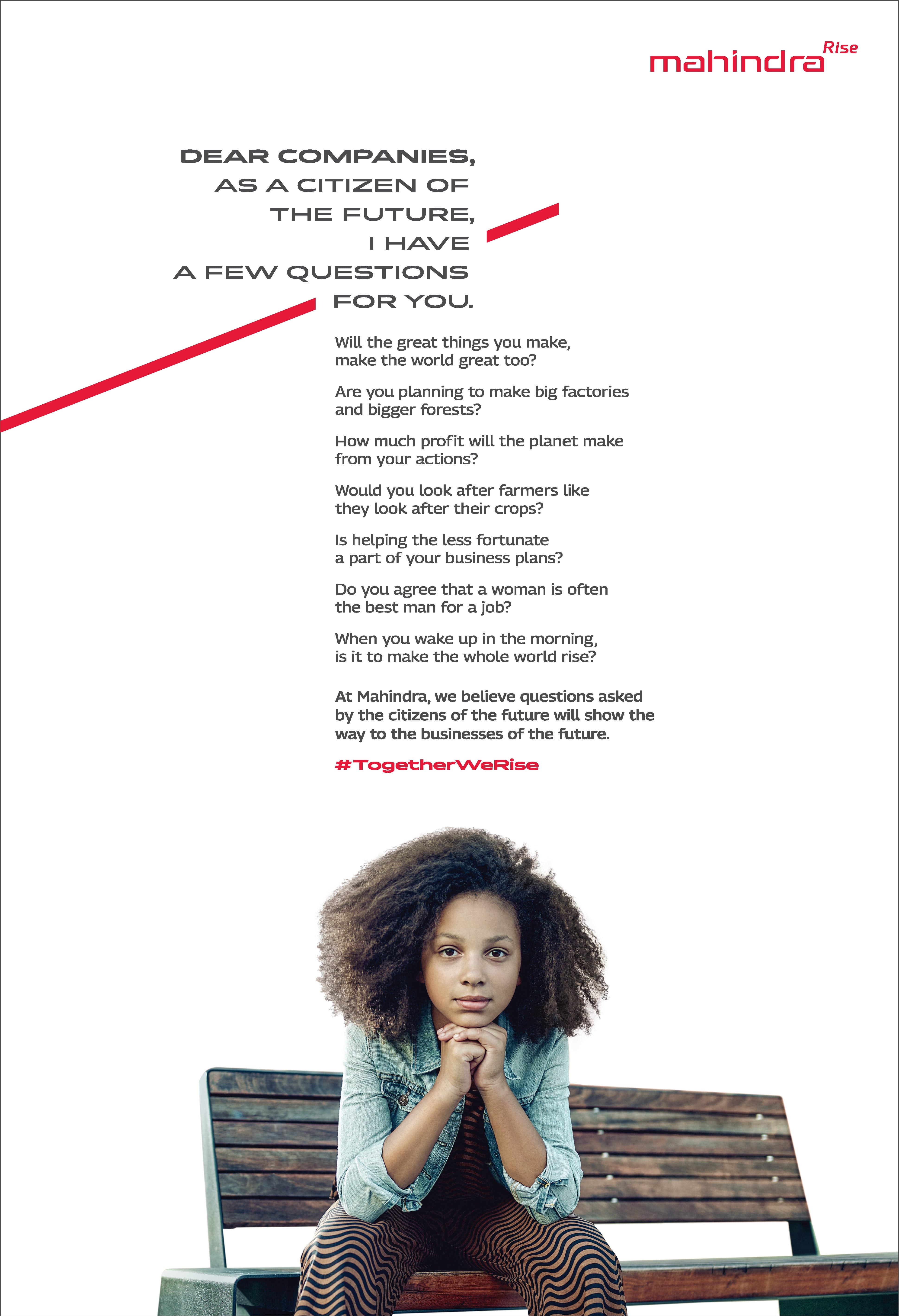 Mahindra Rise | Our Purpose | Together We Rise